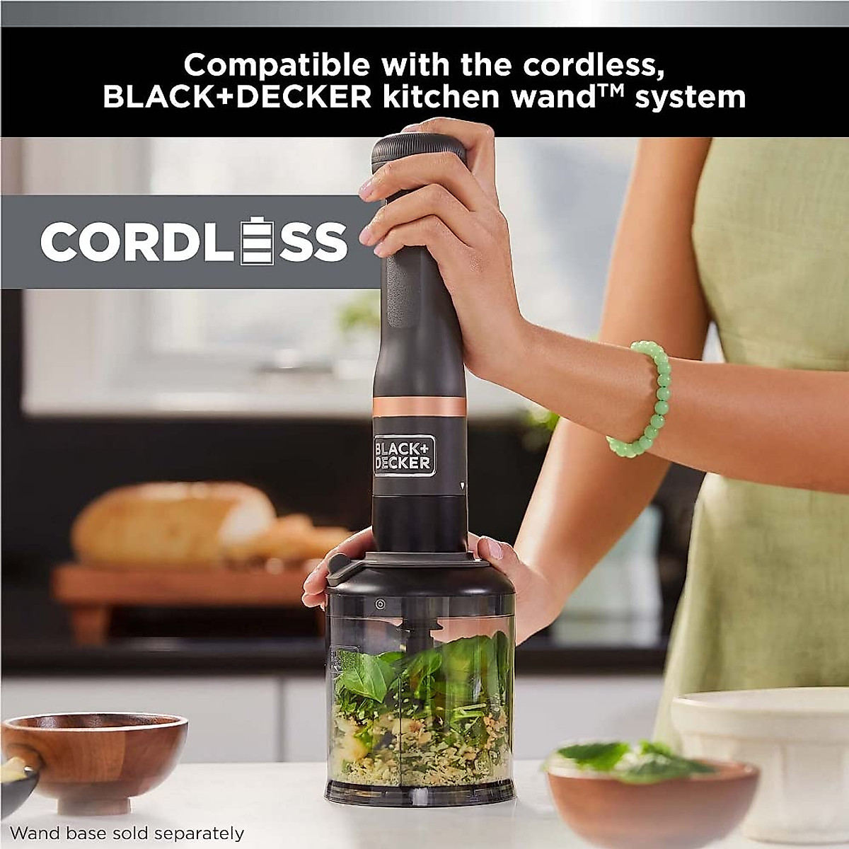 BLACK+DECKER Kitchen Wand Attachment Food Chopper (BCKM101FP)