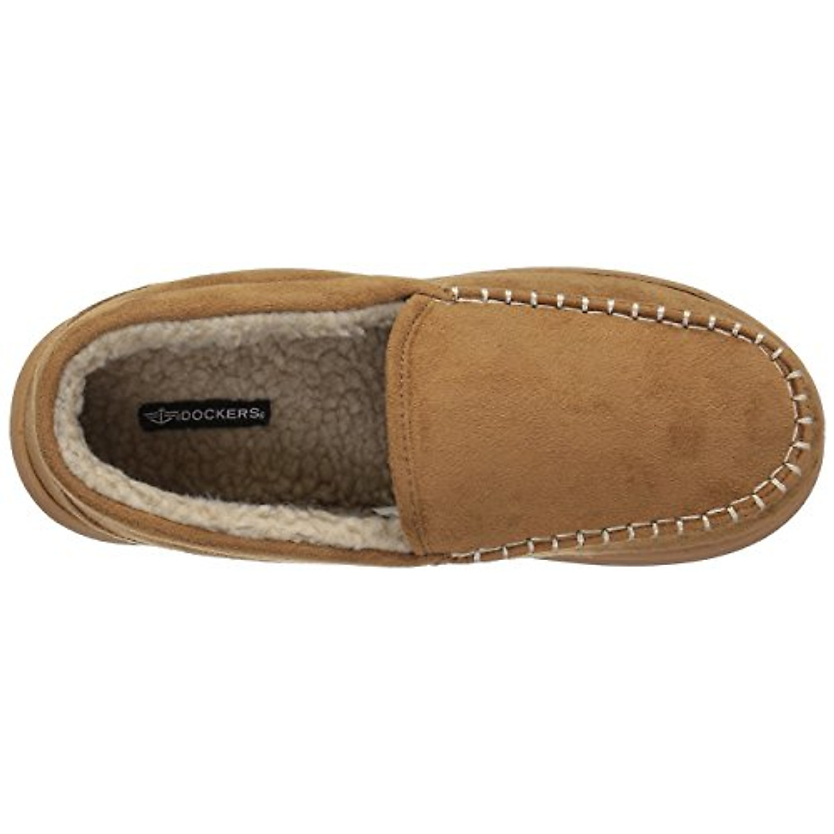 Dockers Men's Craig Ultra-Light Mid Moccasin Premium Slippers, Beige, 12 M US