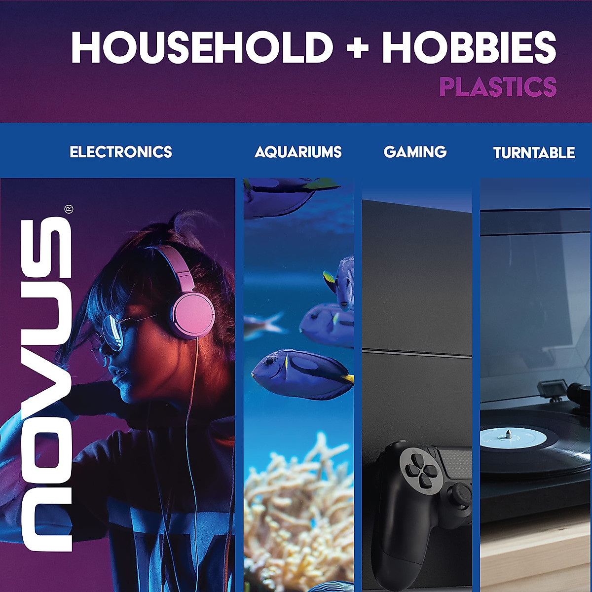 NOVUS 7082 | Heavy Scratch Remover #3 | 8 Ounce Bottle