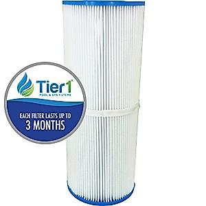 Tier1 Pool & Spa Filter Cartridge | Replacement for Jacuzzi 42-2891-08, Pleatco PJ25, Filbur FC-1425, Unicel C-5625 and More | 25 sq ft Pleated Fabric Filter Media