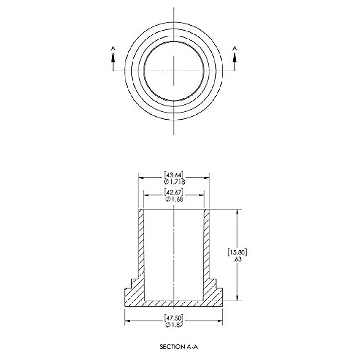 Caplugs 99394555 Plastic Plug for Threaded Connectors. EP-28, PE-LD, to Plug Nominal Thread Size 1-3/4-18", Yellow (Pack of 40)