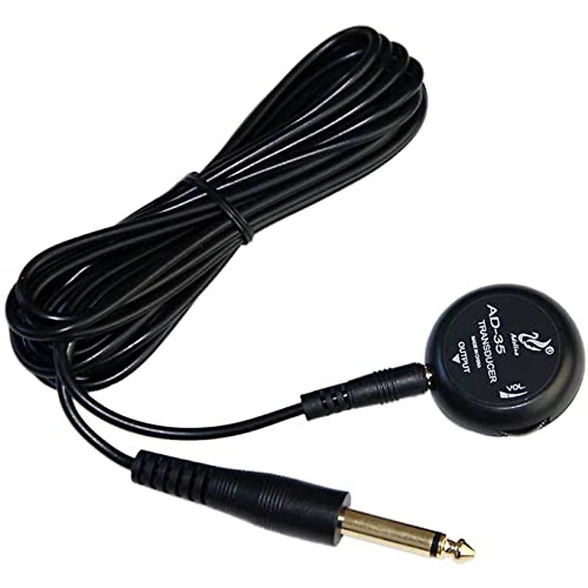 AD-35 Mini Piezo Pickup Contact Microphone Transducer with 3 Meters Cable for Acoustic Classical Folk Guitar