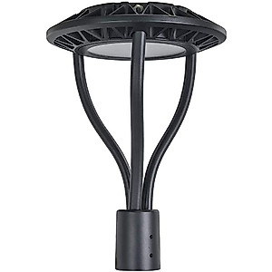 rgbylediison 100W LED Post Top Pole Lights, DLC/ETL Listed 14000Lm 5000K LED Circular Area Pole lamp ，IP65 Waterproof Outdoor Fixture Parking lot Light Pathway Lamp Top Yard Light Street Pole Light