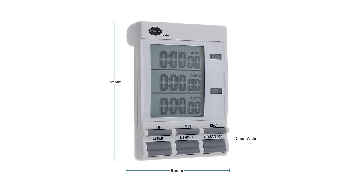 Digital Triple Kitchen Timer - Perfect for Cooking & Baking