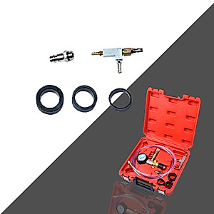 Prokomon Automotive Vacuum Cooling System Auto Car Radiator Coolant Refill & Purging Tool Gauge Kit