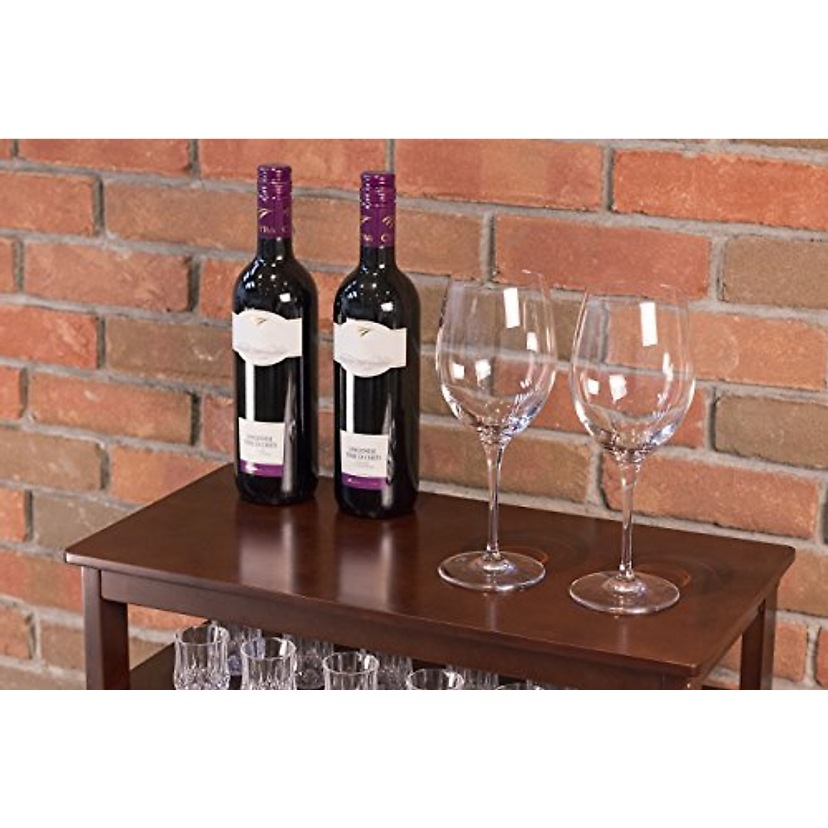Merry Products 16-Bottle Wine Rack, Espresso