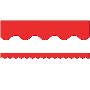 Teacher Created Resources Red Border Trim, Red (4174)