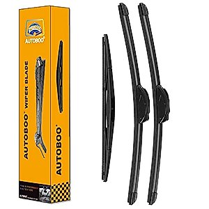 AUTOBOO Replacement for Honda Pilot Rear and Front Windshield Wiper Blade 2016-2020 2021 2022 ,3 Pieces 26"+24"+14 inch…