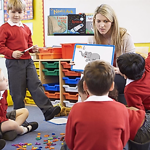 Magnetic Book Shelf - Black Magnetic Shelf for Whiteboard, Sleek Magnetic Shelves for Whiteboard Classroom Great Tool for Teacher Organization for Classroom Supports Up to 8lbs (4kg)