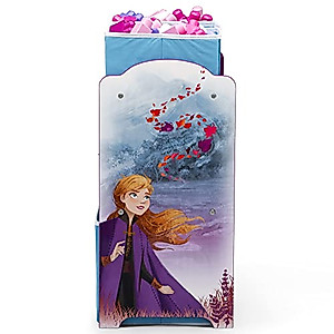 Delta Children Chair Desk with Storage Bin + Design and Store 6 Bin Toy Storage Organizer, Disney Frozen (Bundle)