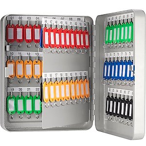 Barska CB13234 Key Lock 90 Position Key Cabinet Lock Box Grey ,9.5" x 3.1" x 11.75"