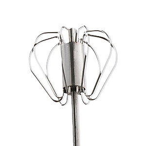 Vctitil 4Pcs Dough Whisk Bread Mixer&Egg Whisk Kits,Bread Making Tools Set,Dutch Whisk,Hand Rotary Whisk,with a Dough Scraper,Ideal for Baking,Pastry(4pcs)