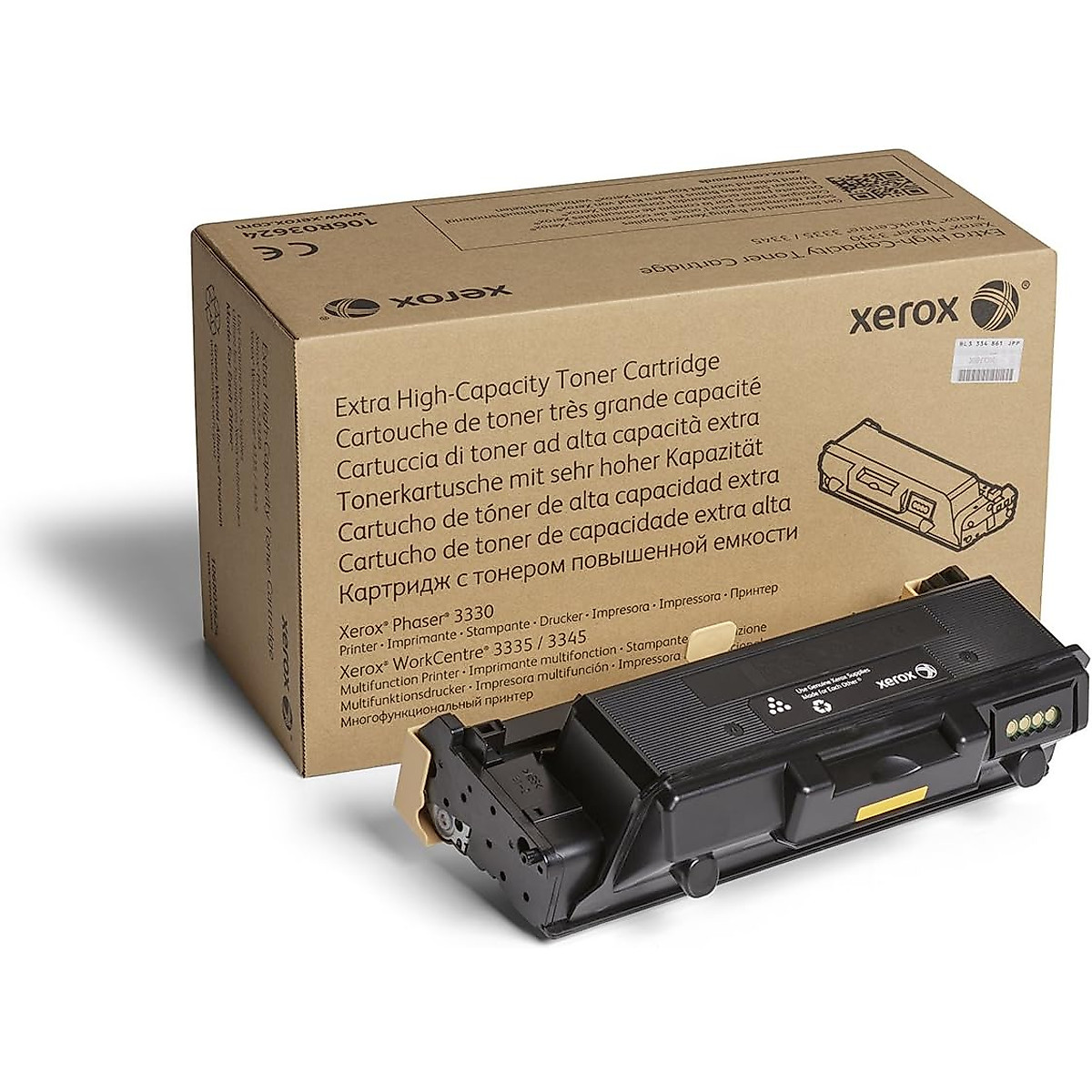 Xerox Phaser 3330/Workcentre 3335/3345 Black Extra High Capacity Toner-Cartridge (15,000 Pages) - 106R03624