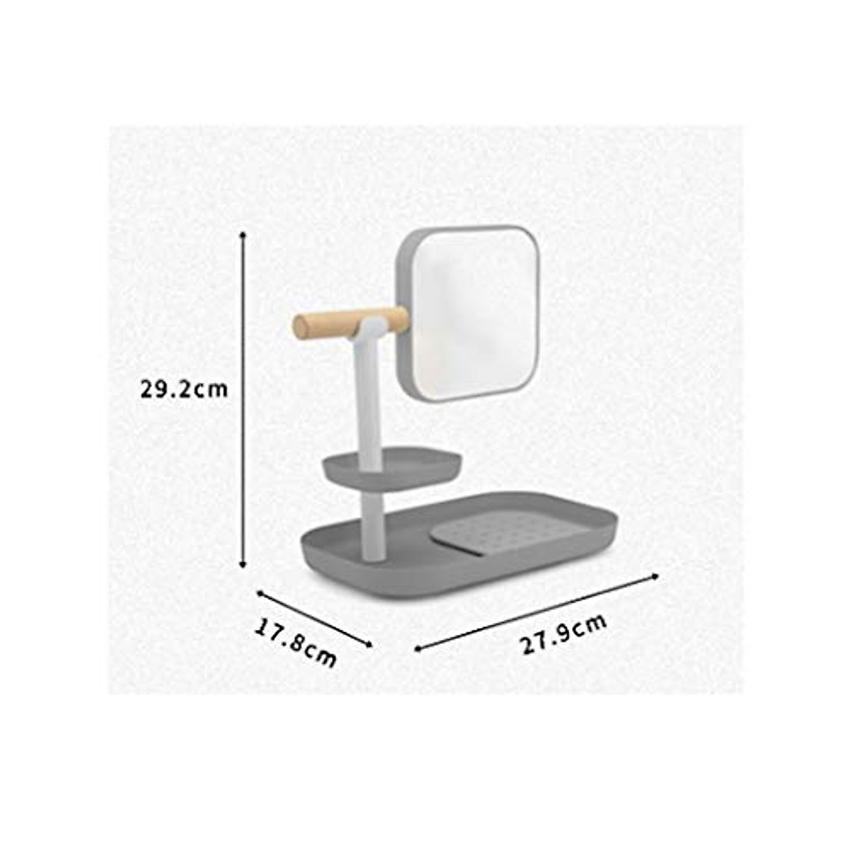 COTCLO Makeup Mirror-Ideas in Life Make up Mirrored Jewelry Cabinet Mini Table Tilting Jewelry Organizer/a