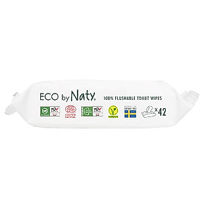 Naty Eco-Sensitive Toddler Wipes - Resealable Top - 42 ct