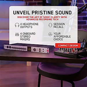 Antelope Audio Discrete 8 Pro Synergy Core Desktop 26x32 Audio Interface - Thunderbolt 3 & USB 2.0 Channel Microphone Preamp Recording, Streaming Studio Audio Interface w/Onboard Real-Time Effects