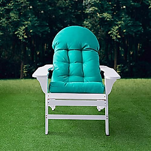 Enipate Adirondack Chair Cushions Set of 4, Weather Resistant Patio Chair Cushion for Adirondack, Thicken Outdoor Seat Pads High Back Rocking Chair Cushion