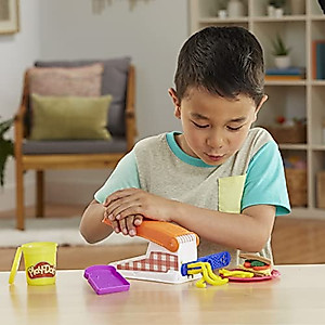 Play-Doh Kitchen Creations Fun Factory Playset, Arts and Crafts Toy for Kids 3 Years and Up with 12 Cans and 42 Tools (Amazon Exclusive)