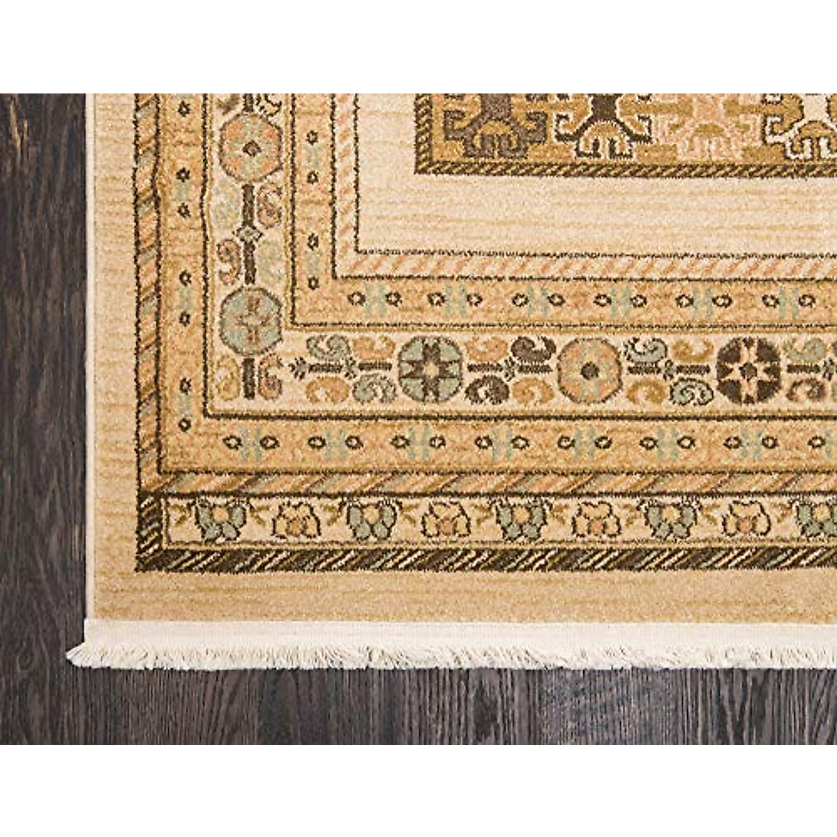 Unique Loom Fars Collection Area Rug - Pasadena (9' x 12' 2" Rectangle, Ivory/ Cream)