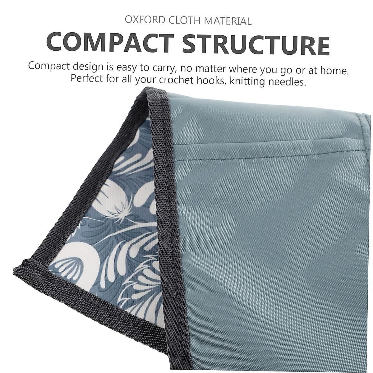 Healifty Hanging Storage Bags 1Pc Knitting Needles Organizer Crochet Needles Bag Crochet Hooks Case Pouch Roll Bag Holder Organizer (White Gray) Embroidery Accessories