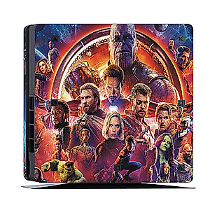 PS4 Slim Skins - Decals for PS4 Controller Playstation 4 Slim - Stickers Cover for PS4 Slim Controller Sony Playstation Four Slim Accessories with Dualshock 4 Two Controllers Skin - Ironman