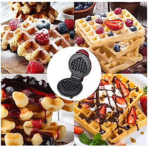 Hovico Mini Electric Waffles Maker Bubble Egg Cake Oven Breakfast Waffle Machine, Premium Non-Stick Plates