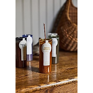 Paddywax Candles Haze Collection Incense Sticks in Glass Jar, 100-Piece, Tobacco Patchouli