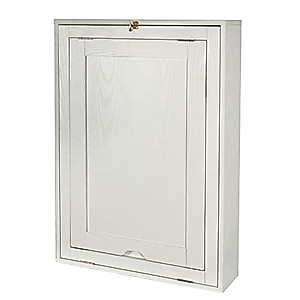 YUSING Wall Mounted Table, Fold Out Convertible Desk Multi-Function Computer Desk Writing Desk Home Office Wood Wall Floating Desk with Large Storage Area