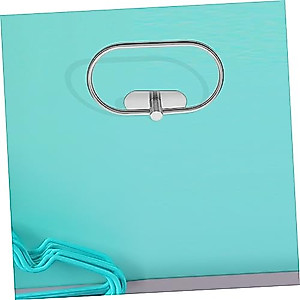 Cabinet Door Towel Holder 4 Sets s Towel Hooks Hanging Rod Hanging Ring Hook up X1 Silver 304 Stainless Steel Towel Ring Stainless Steel Stainless Steel Hook