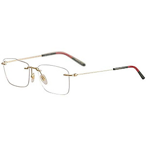 Gucci GG 0399O 002 Light Gold Metal Rimless Eyeglasses 56mm