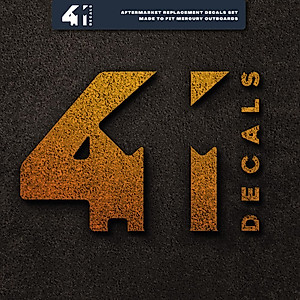 Mercury Outboards 50 (1999-2004) Outboard Compatible Replacement Decal (Sticker) Set