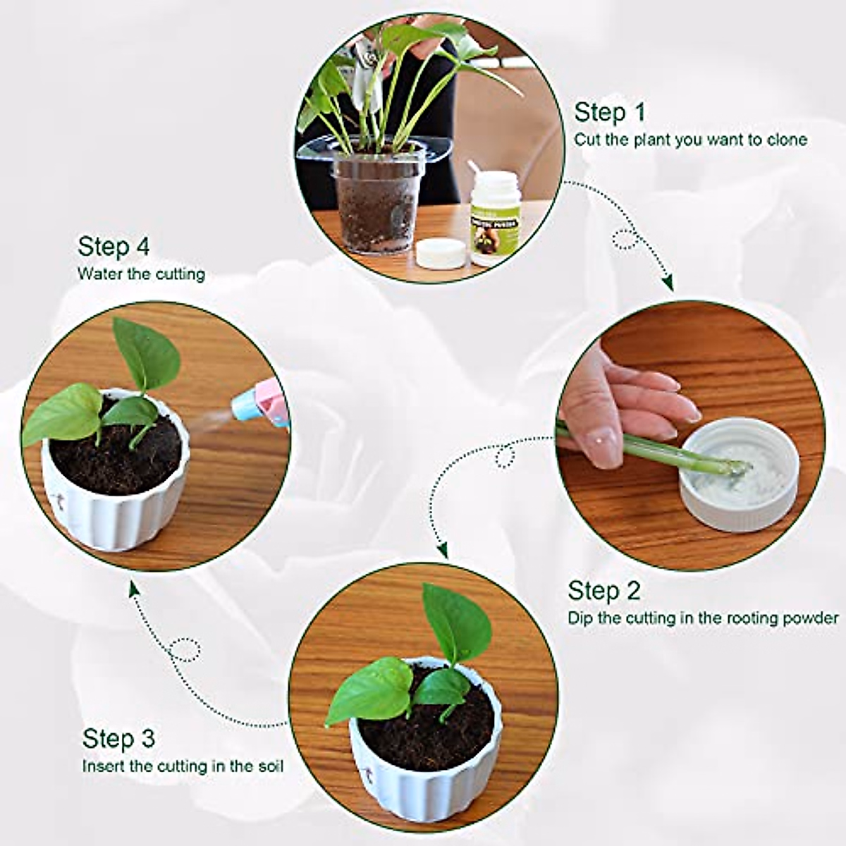 Colmo Rooting Hormone Powder for cuttings Miracle Grow Potting Soil Fertilizer 0.7 oz/ 20g