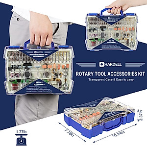 HARDELL Cordless Rotary Tool 3.7V 5-speed& 282 Rotary Tool Accessories Kit