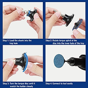 WORKPRO 1/4-Inch Straight Air Die Grinder & WORKPRO 101-pieces Sanding Discs Set