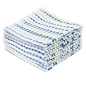 Ritz Pebble Bar Mop Cloth, Cool Blue Green, 6 Piece Set