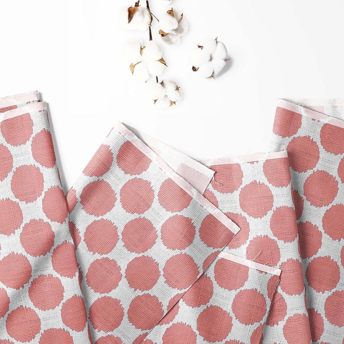 Bacati - 2 Pack Girls Essentials Classic Super Soft Breathable 100% Cotton Muslin Baby Crib Fitted Sheets - Fits Standard 28 x 52 x 5 Crib & Toddler Mattresses (Ikat Dots Coral)