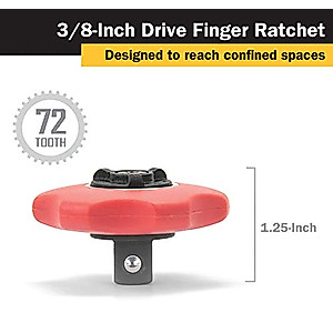 Titan 12091 3/8-Inch Drive 72-Tooth Finger Ratchet