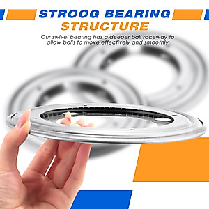 Mumufy 6 Pieces 8 Inches Lazy Susan Turntable Steel Ball Bearing 360 Degree Rotating Lazy Susan Bearing Hardware Heavy Duty Rotating Swivel Base Plate for Table Stand Kitchen, 700 lb Load Capacity