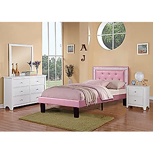 Poundex F9375T Bobkona Heartland, Twin, Pink