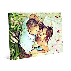 Picture Wall Art Your Photo on Custom Canvas Gallery Wrapped 10 x 8 Horizontal Print Stretched over Standard Wooden Frame