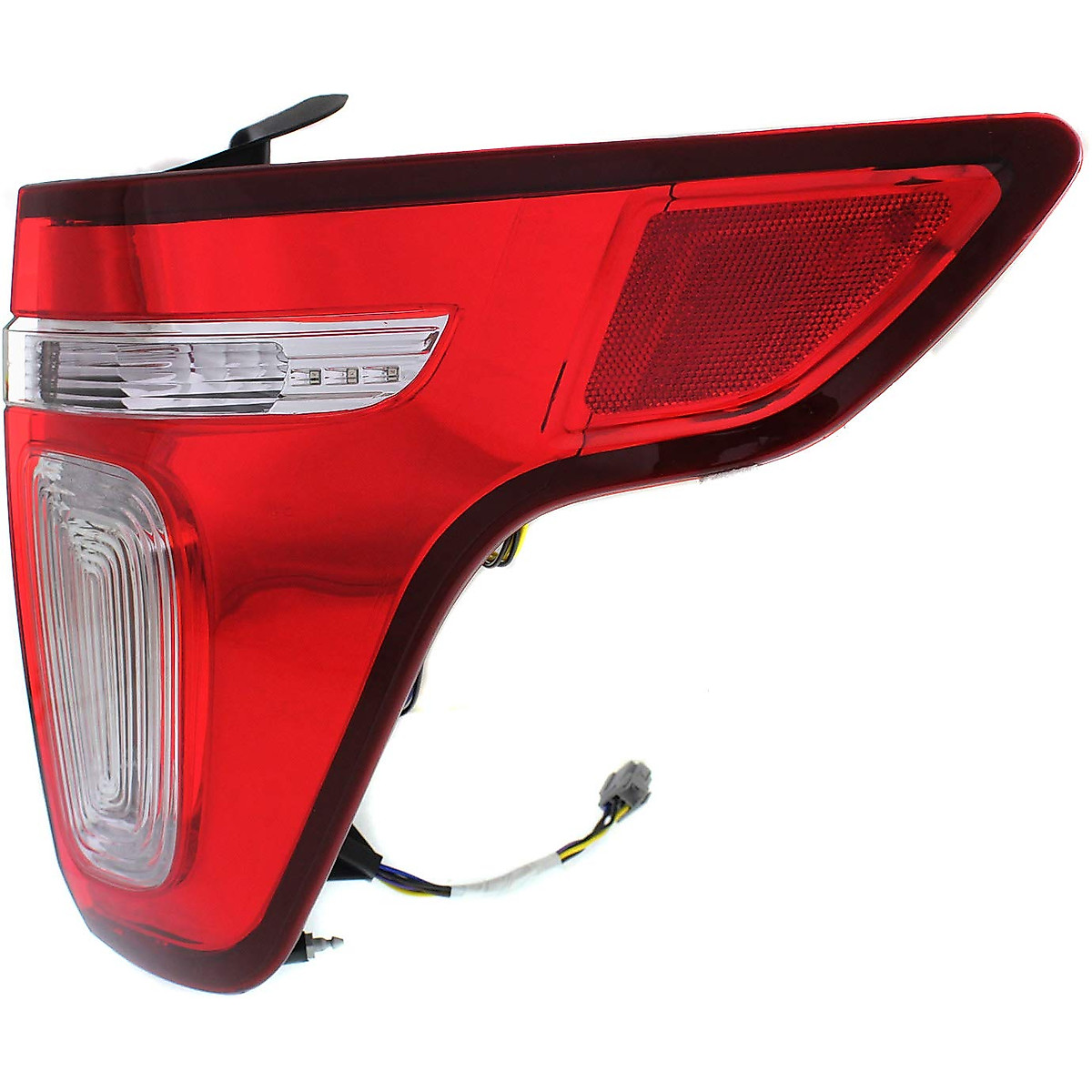Evan Fischer Passenger Side Tail Light Assembly Compatible With 2011-2015 Ford Explorer, 2013-2015 Police Interceptor Utility With Bulb