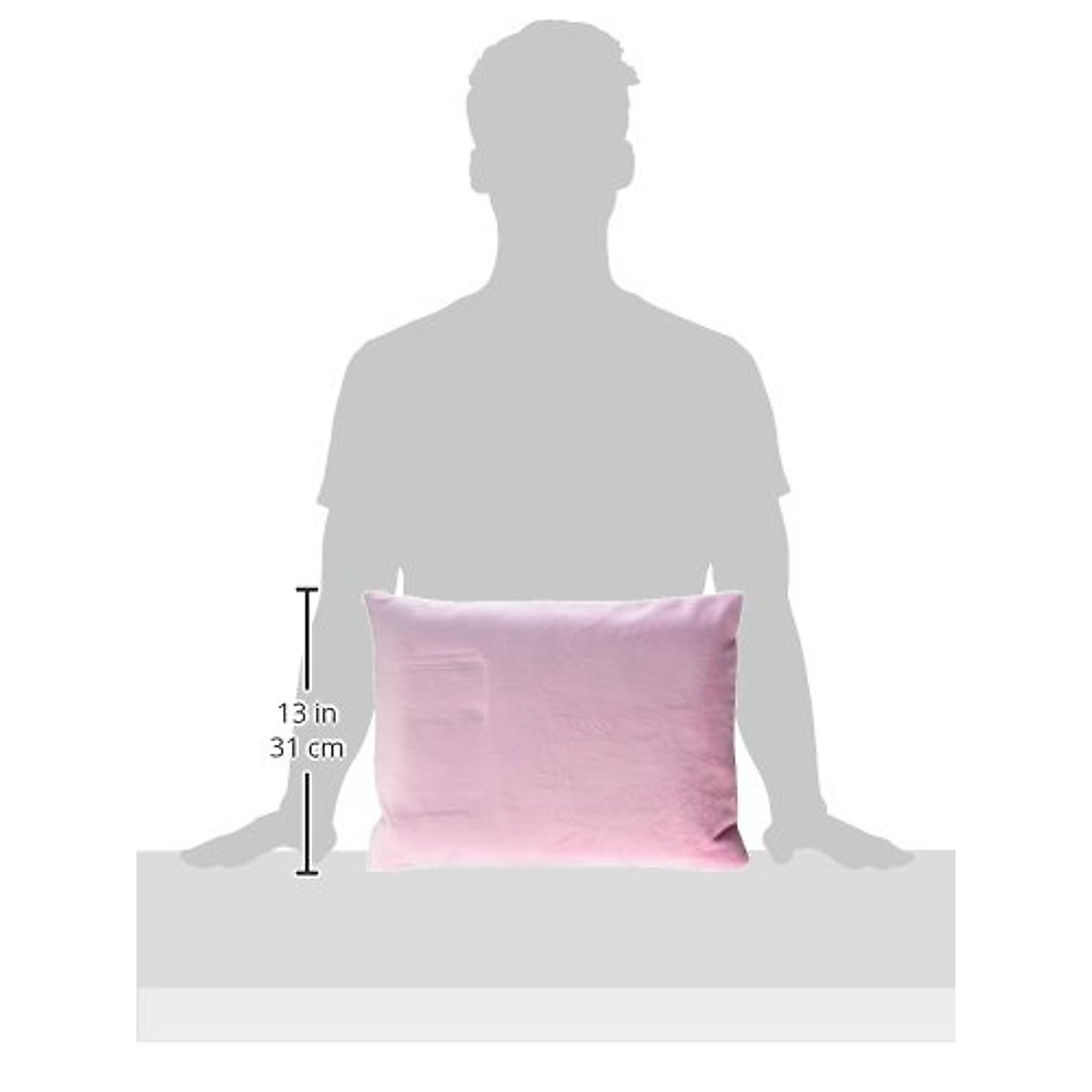 My First Premium Memory Foam Kids Toddler Pillow with Pillowcase, Pink, 12" x 16"