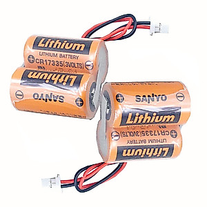 WELLVEUS 2CR17335A WK17 6V 1800mAh Lithium Battery Compatible for SANYO MR-BAT6V1 2CR17335A WK17(Pack of 2) (CR17335)
