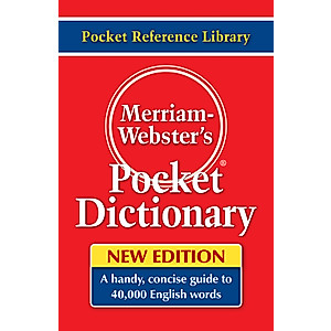 Merriam-Webster's Pocket Dictionary, Newest Edition, (Flexi Paperback) (Pocket Reference Library)