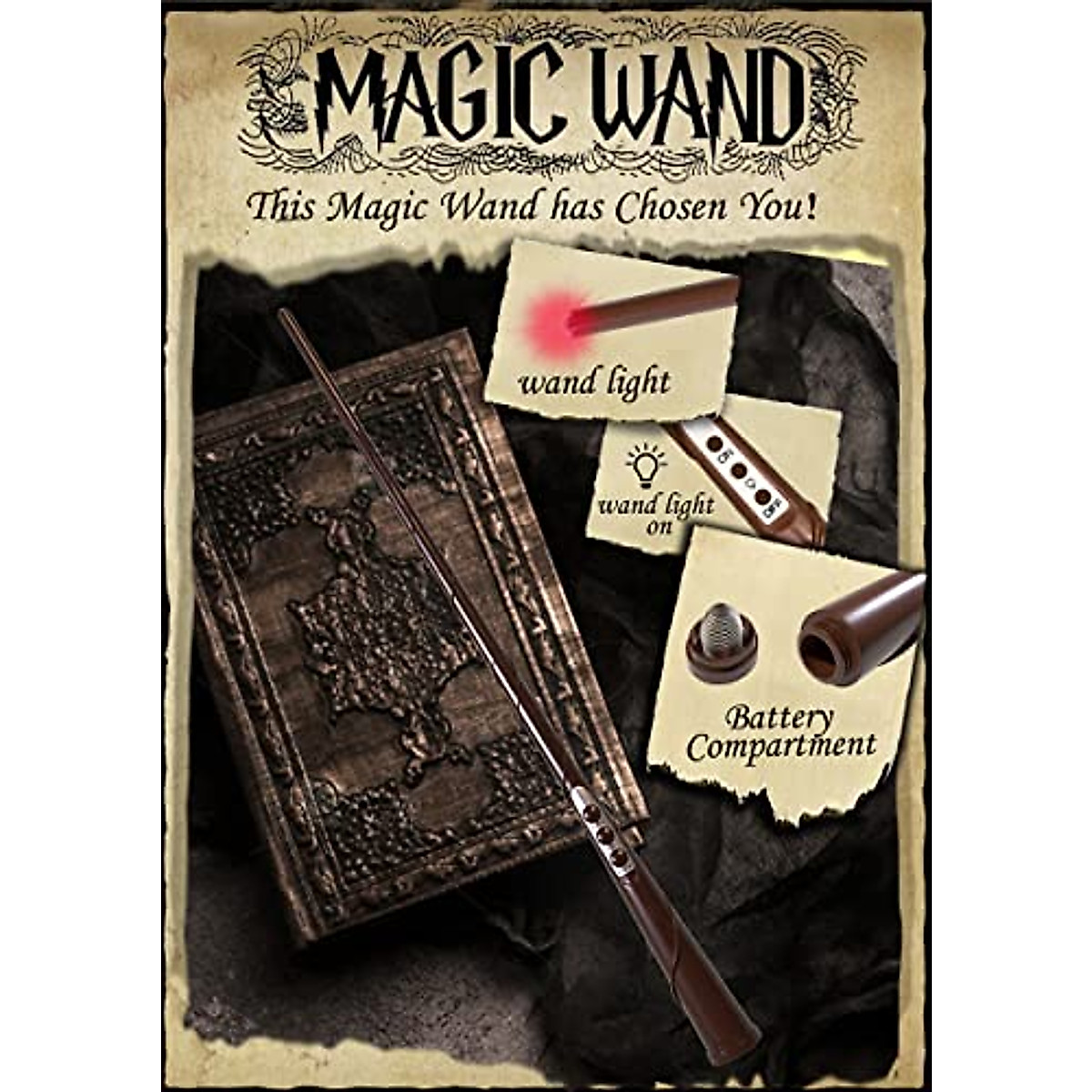 Floating Candles with Wand, 20 PCs Magic Hanging Candles, Flickering Warm Light Flameless Floating LED Candle with Wand Remote, Battery Operated Window Taper Candle Set for Theme Party Birthday Gift
