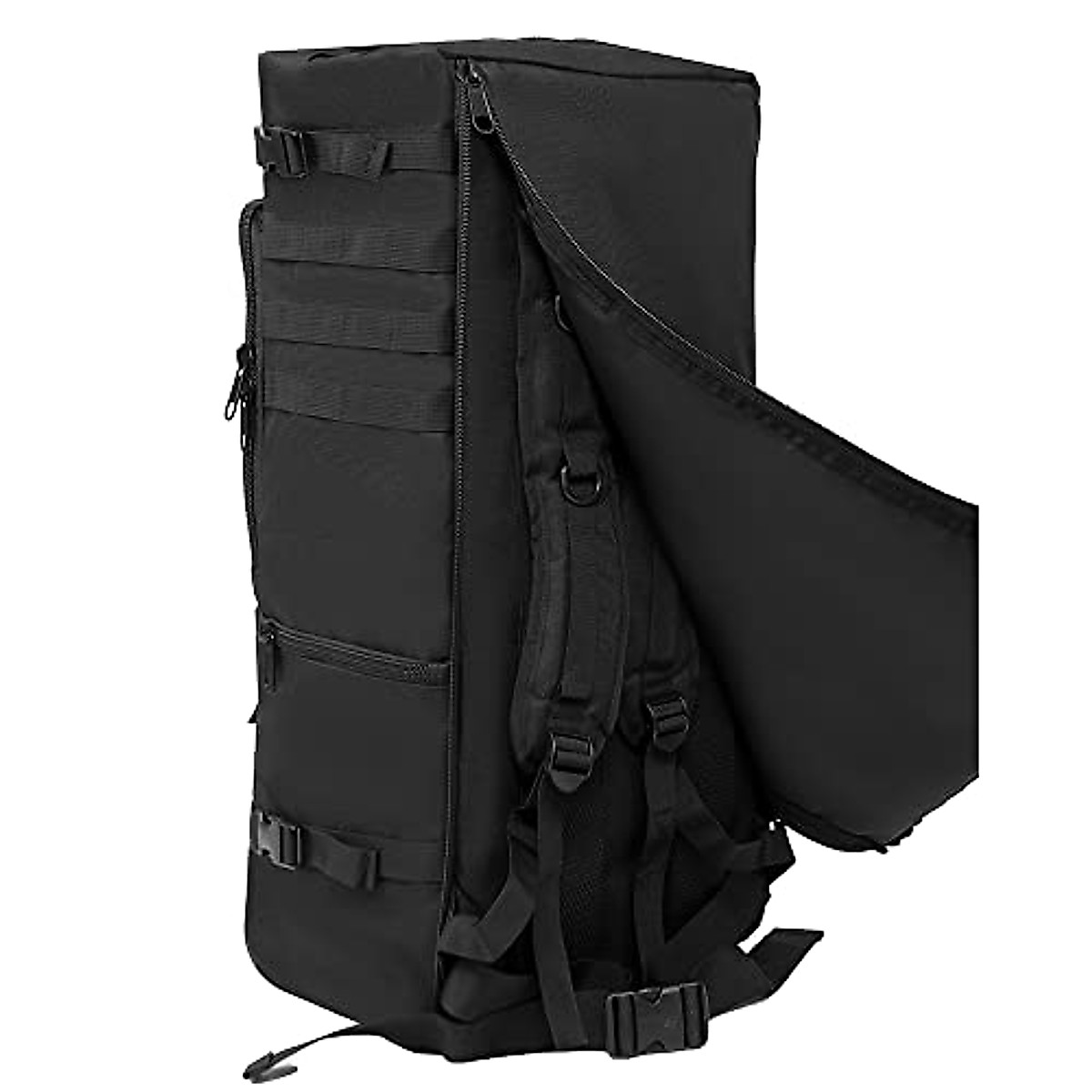 IFANGZHIWUI Hiking Backpacks 50L Camping Backpacks for Men Women 600D Oxford Outdoor for Traveling With Waterproof cover (black, 50L)