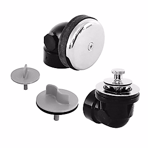 EZ-FLO 1-1/2 Inch Schedule 40 ABS One-Hole Bath Waste, Lift-n-Lock Stopper, 35222