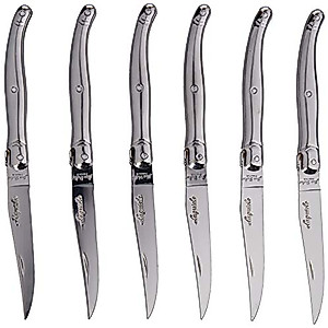 Jean Dubost Laguiole Steak Knives, Stainless Steel- Set of 6