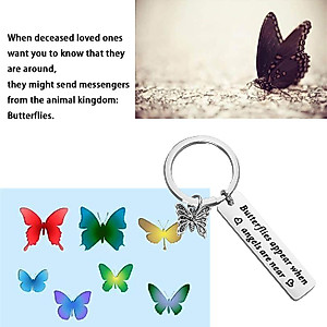 MAOFAED Butterfly Gift Butterfly Memorial Gift Butterfly Lover Gift Butterflies Appear When Angels are Near