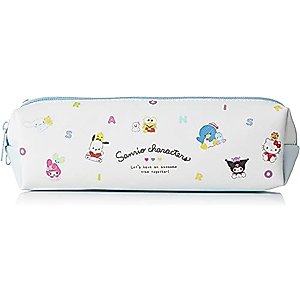 Tees Factory Sanrio SR-5540754CA W Zipper Slim Pen Pouch, Colorful, Alphabet